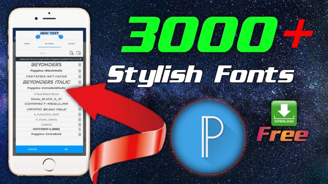 How To Download 3000 Font Pack For Pixellab | Fonts Download Free ...