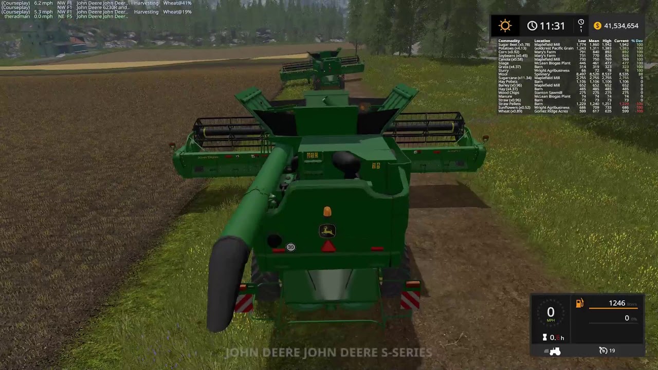 Courseplay Basics, 2 Combines Setup - YouTube