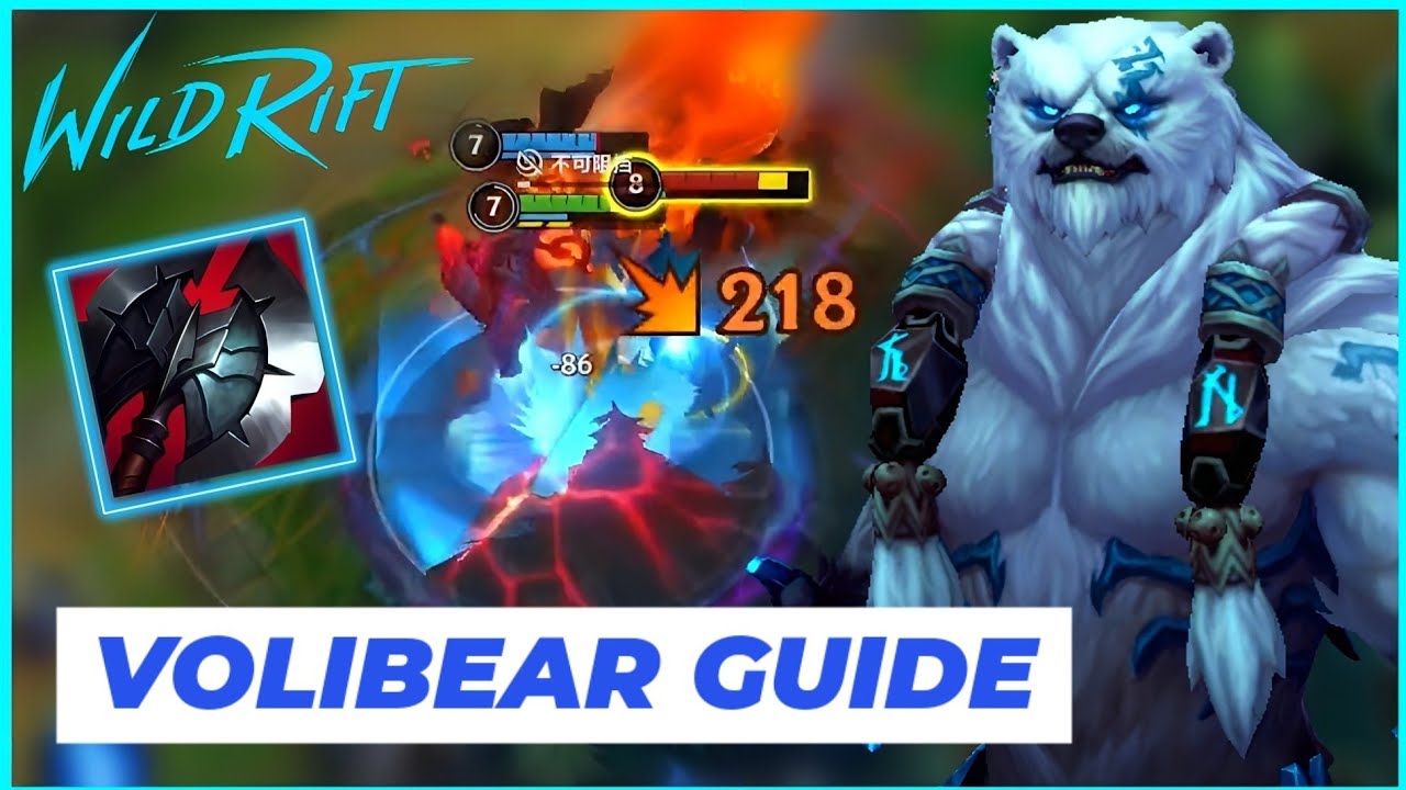 VOLIBEAR Wild RIFT Skill Explain Gameplay | only 1% Can play Like this ...