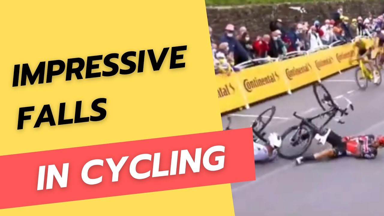 Impressive falls in cycling - YouTube