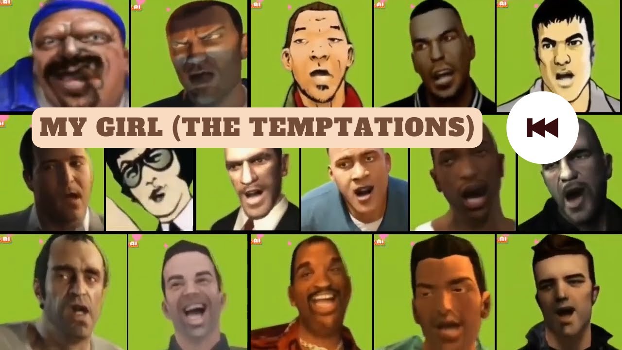 Every GTA Protagonist Singing My Girl (REVERSE) - YouTube