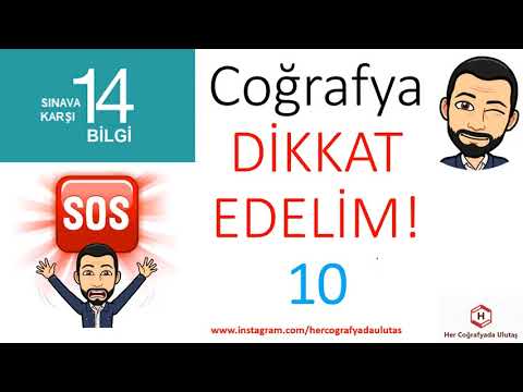 SINAV İÇİN 14 ALTIN BİLGİ - COĞRAFYA DİKKAT EDELİM 10 - ULUTAŞ