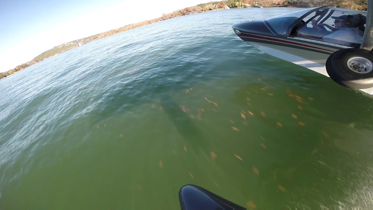 Bumpy Landing at Tom Miller Dam - YouTube