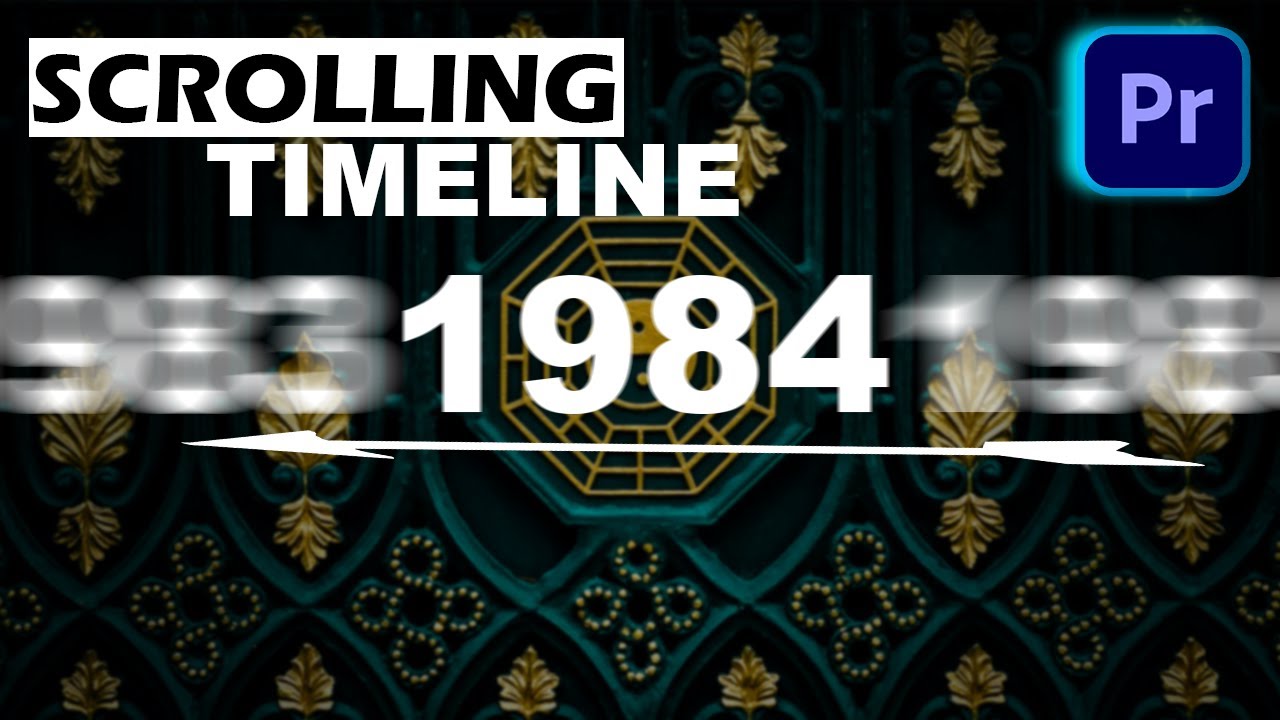 How to Create Scrolling Timeline Year Animation in Premiere Pro - YouTube