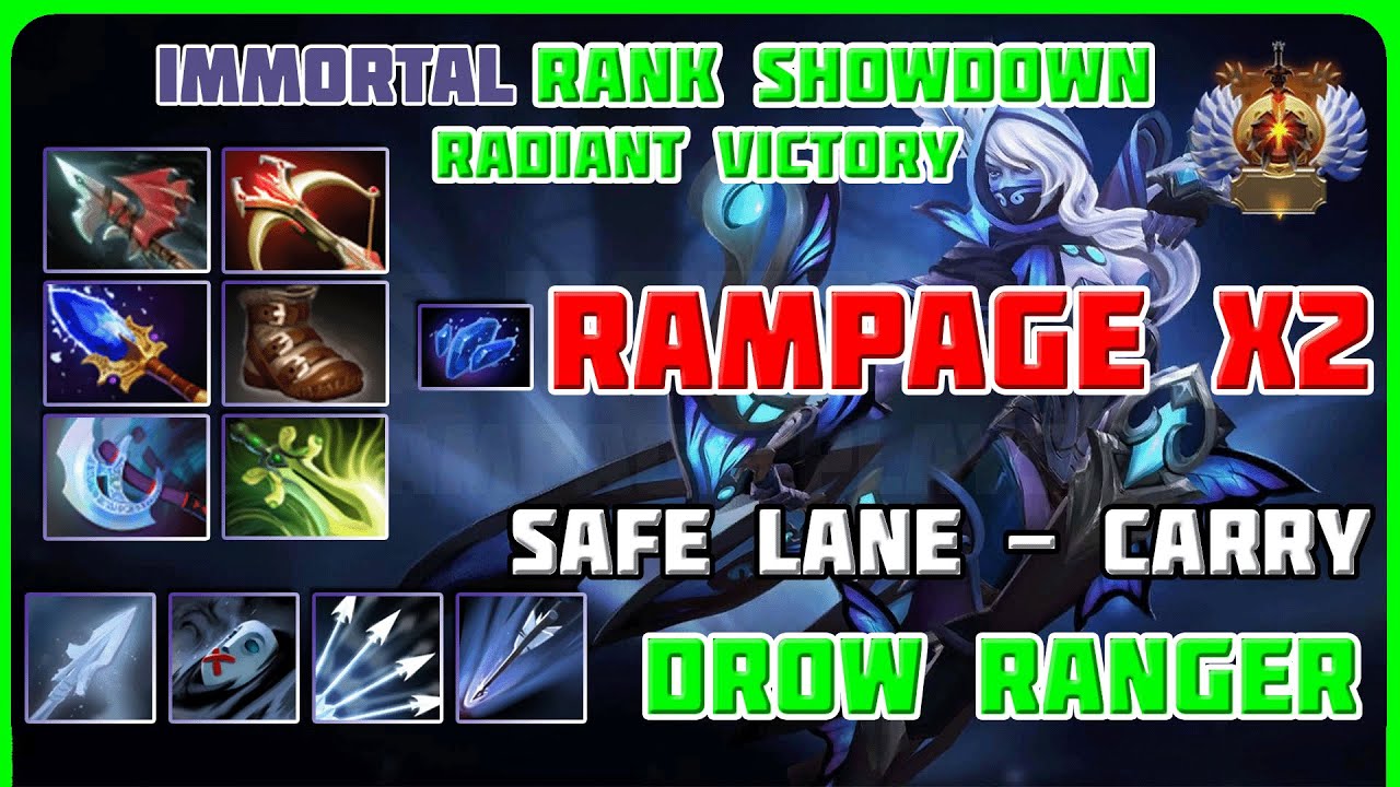 Double Rampage Unleashed by Drow Ranger & AA - 7.35 Meta - YouTube