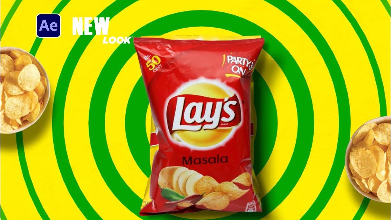 Lays Chips motion graphic Product ads l Social media poster in after ...