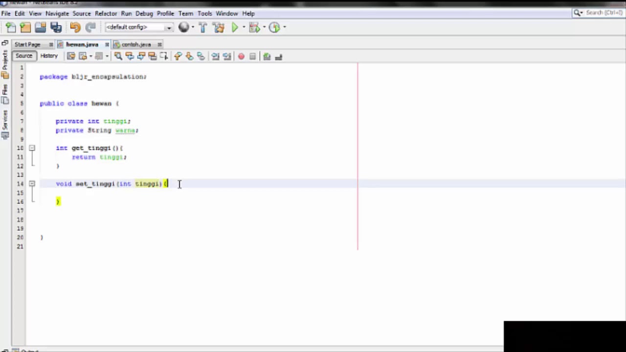 Tutorial JavaOOP(6)Encapsulation/Pengkapsulan - YouTube