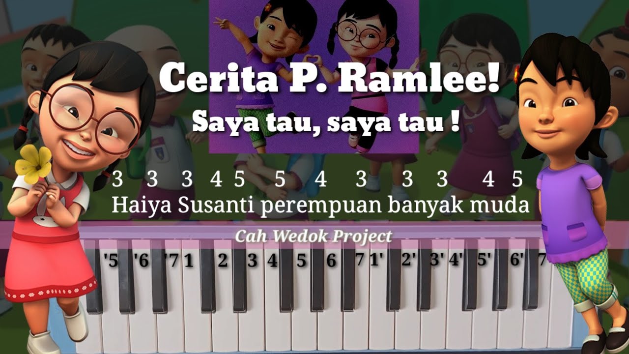 Aiya Susanti - not pianika ( Mei Mei Susanti Upin Ipin nyanyi lagu P ...