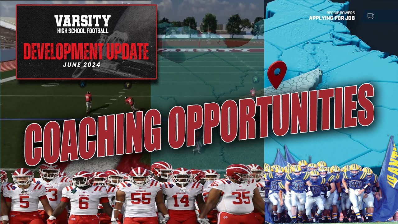 Varsity high school football video game | JUNE 2024 Dev. UPDATE! - YouTube