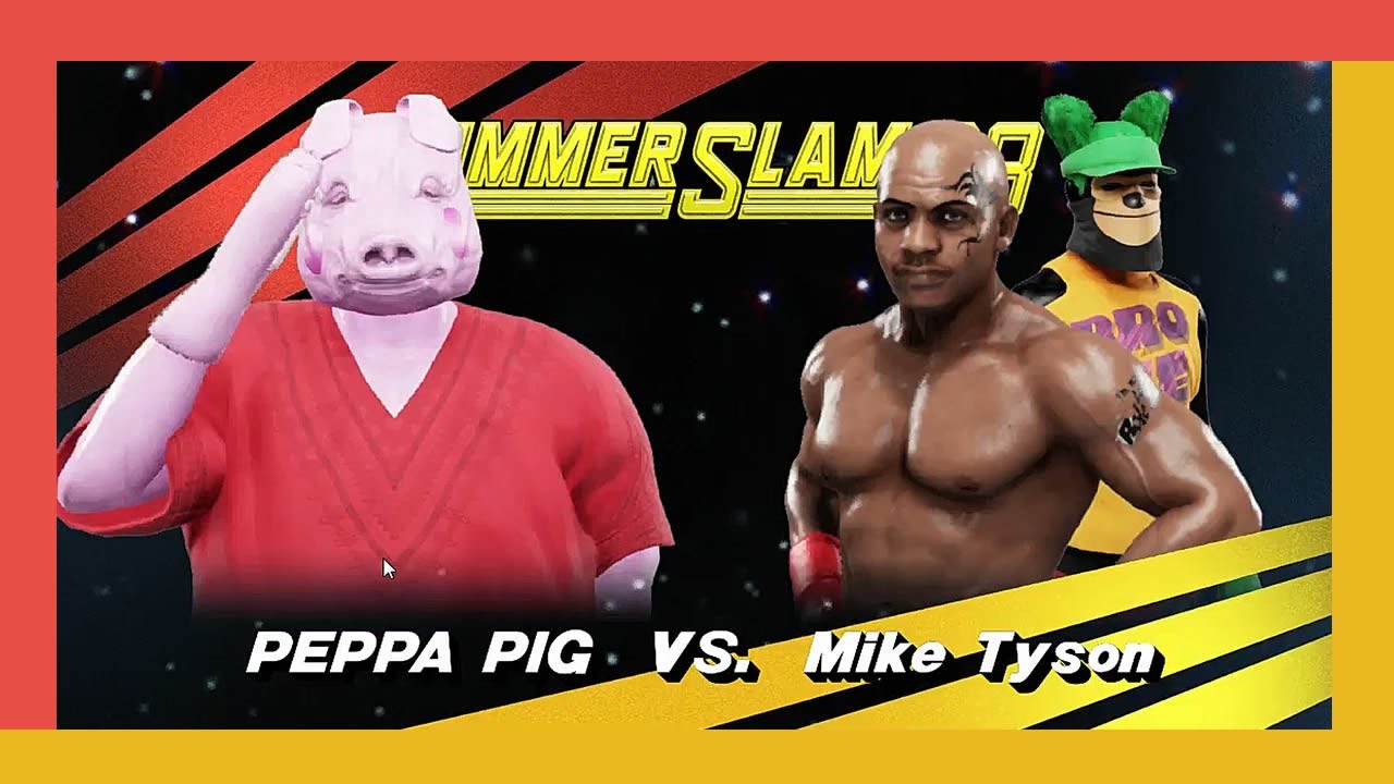 Peppa Pig vs Mike Tyson | WWE | Batalha Cartoon - YouTube