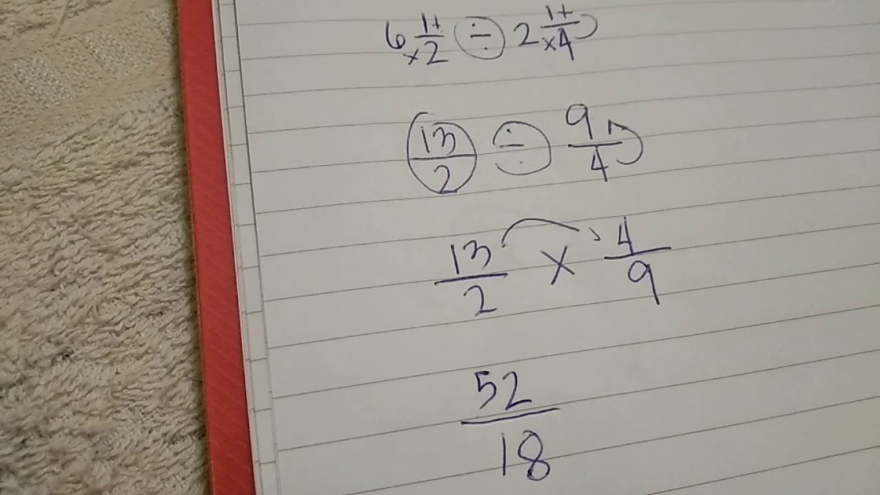 How to solve DIVIDE MIXED FRACTIONS step by step - YouTube