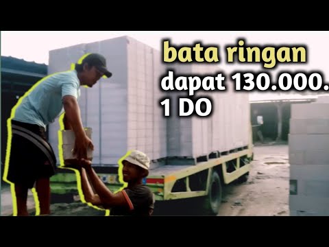 upah 130.000 satu truck bata ringan       #tokobangunan #tokobangunandepok