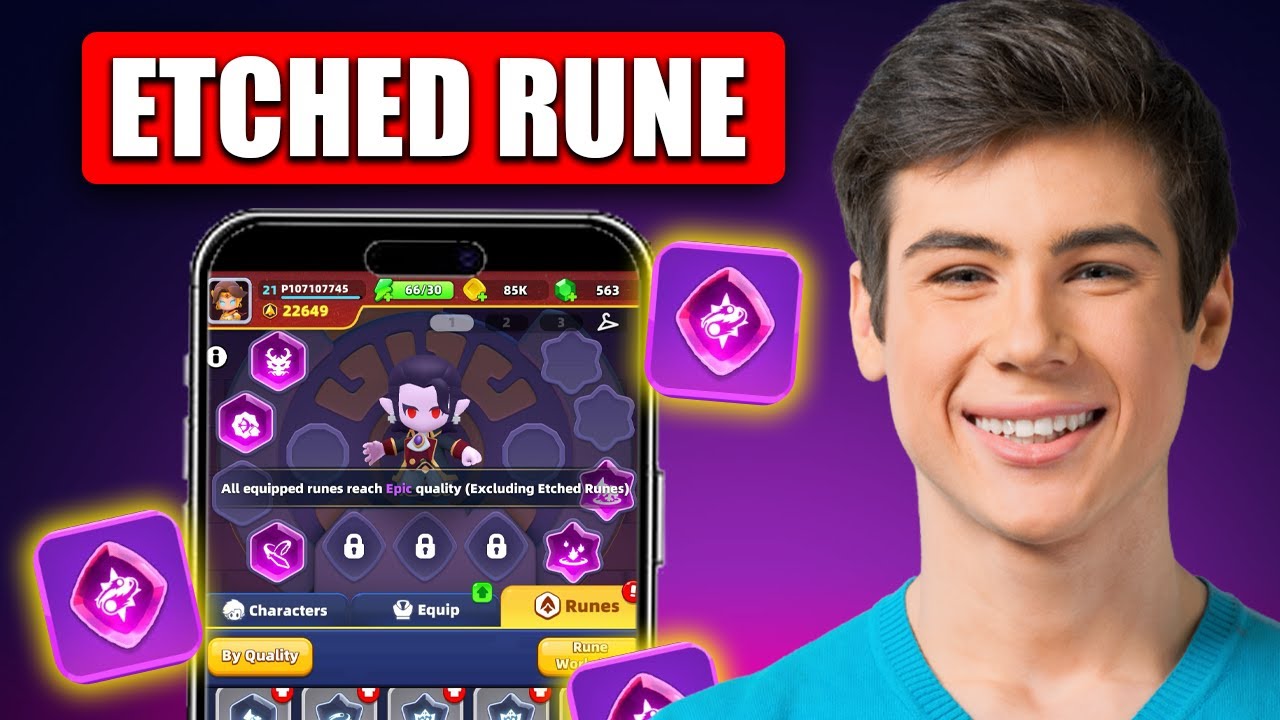 How To Easily Get Etched Runes In Archero 2 - YouTube