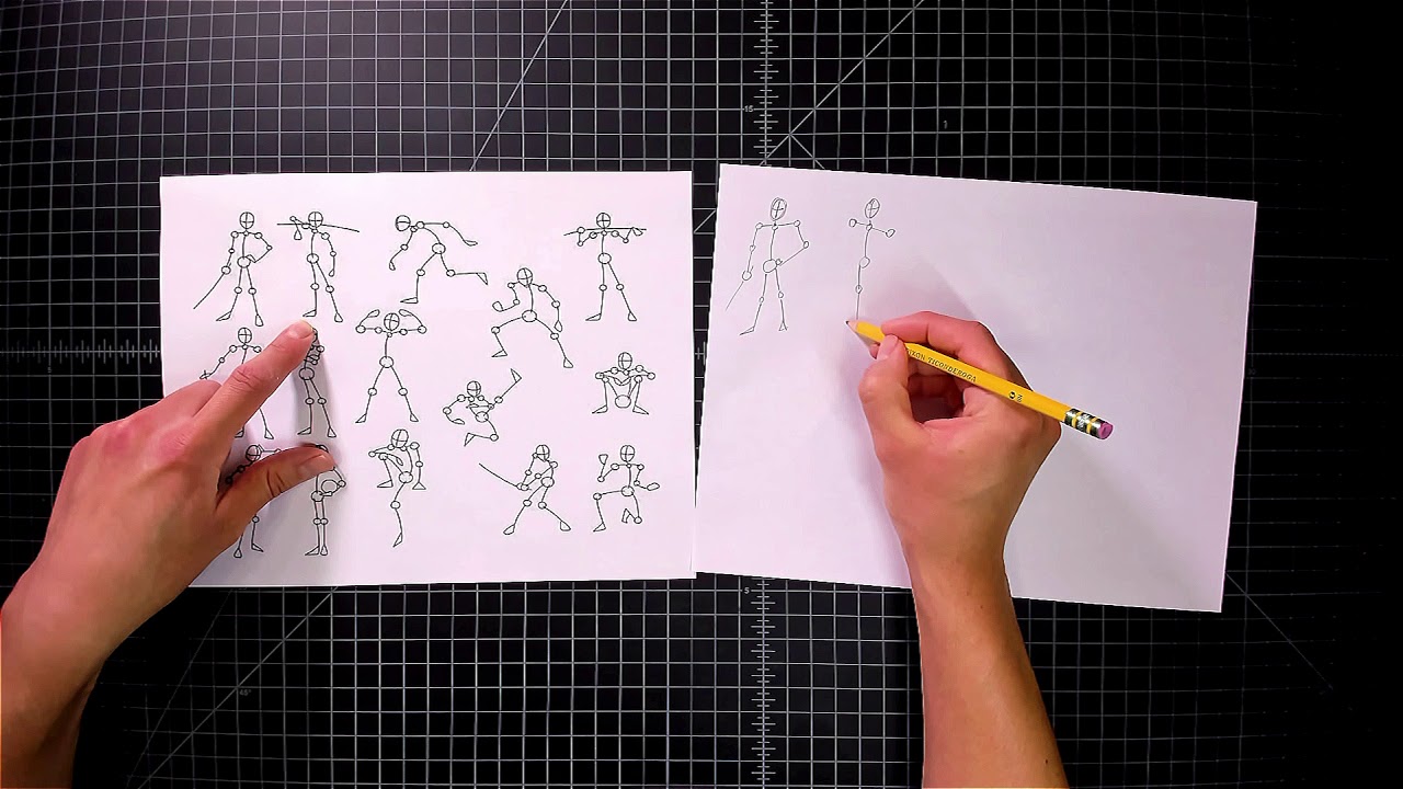 Dynamic Stick Figures - YouTube