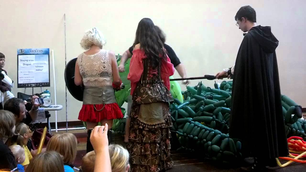 Slaying of the Balloon Dragon GenCon 2012 - YouTube