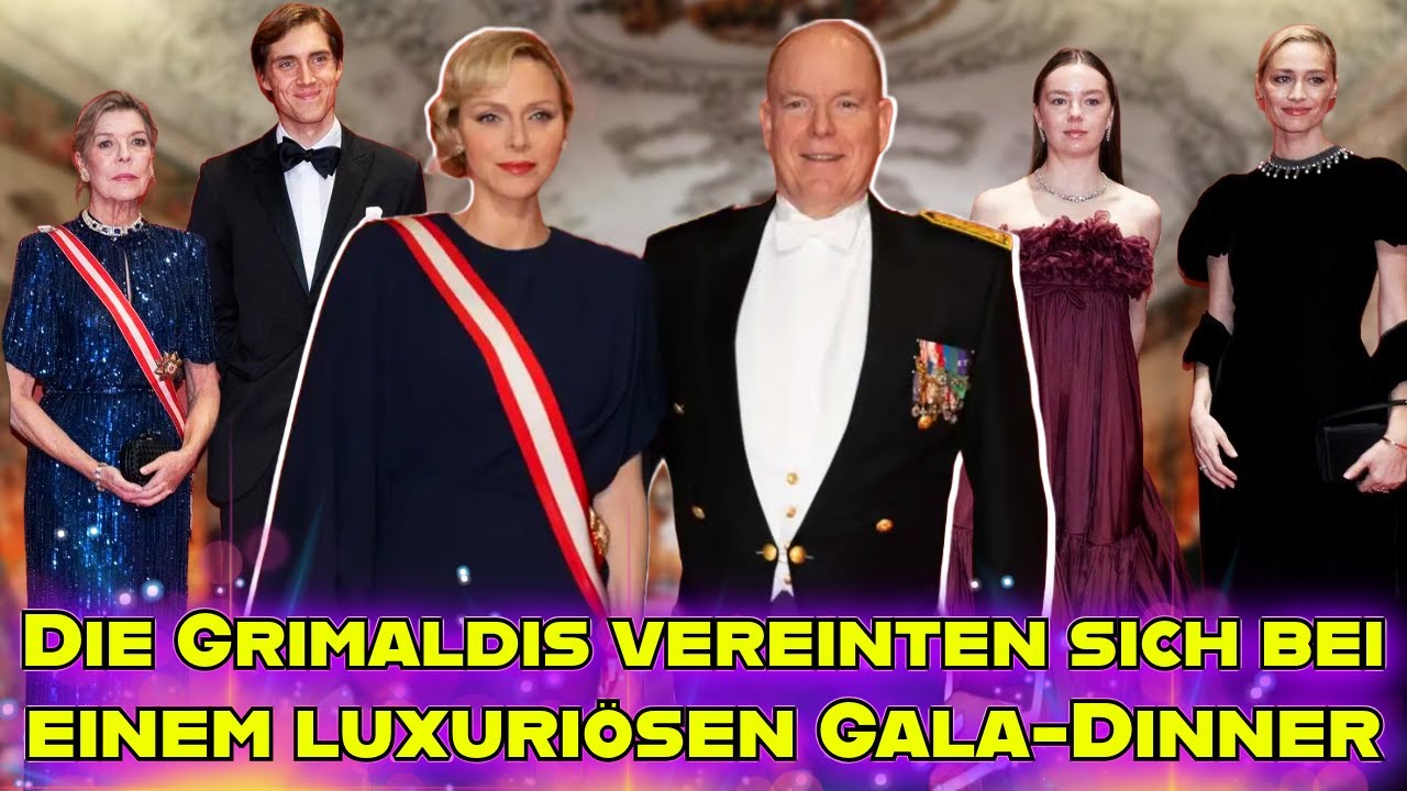 Grimaldis vereint bei einem luxuriösen Gala-Dinner: Von Prinzessin Caroline bis Prinzessin ...