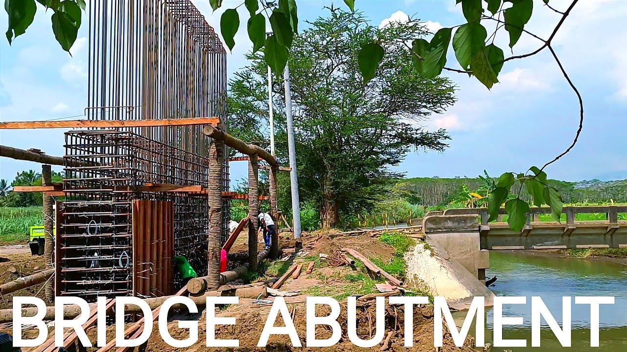 AMAZING CONSTRUCTION WORKS - Bridge Abutment Backwall Reinforcement ...