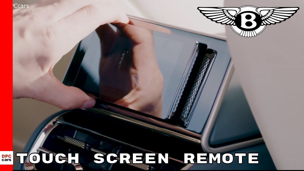 2020 Bentley Flying Spur Touch Screen Remote - YouTube