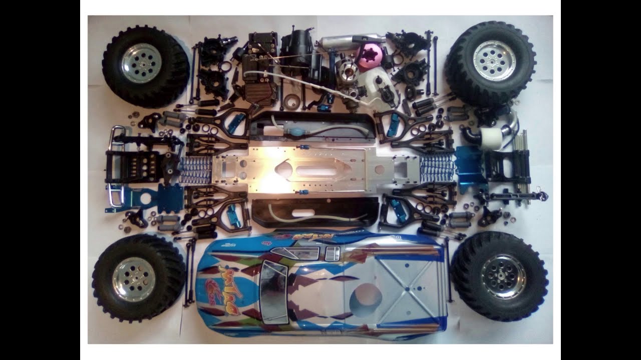 Thunder Tiger mta4 S28 Nitro Monster Truck - Rebuild - YouTube