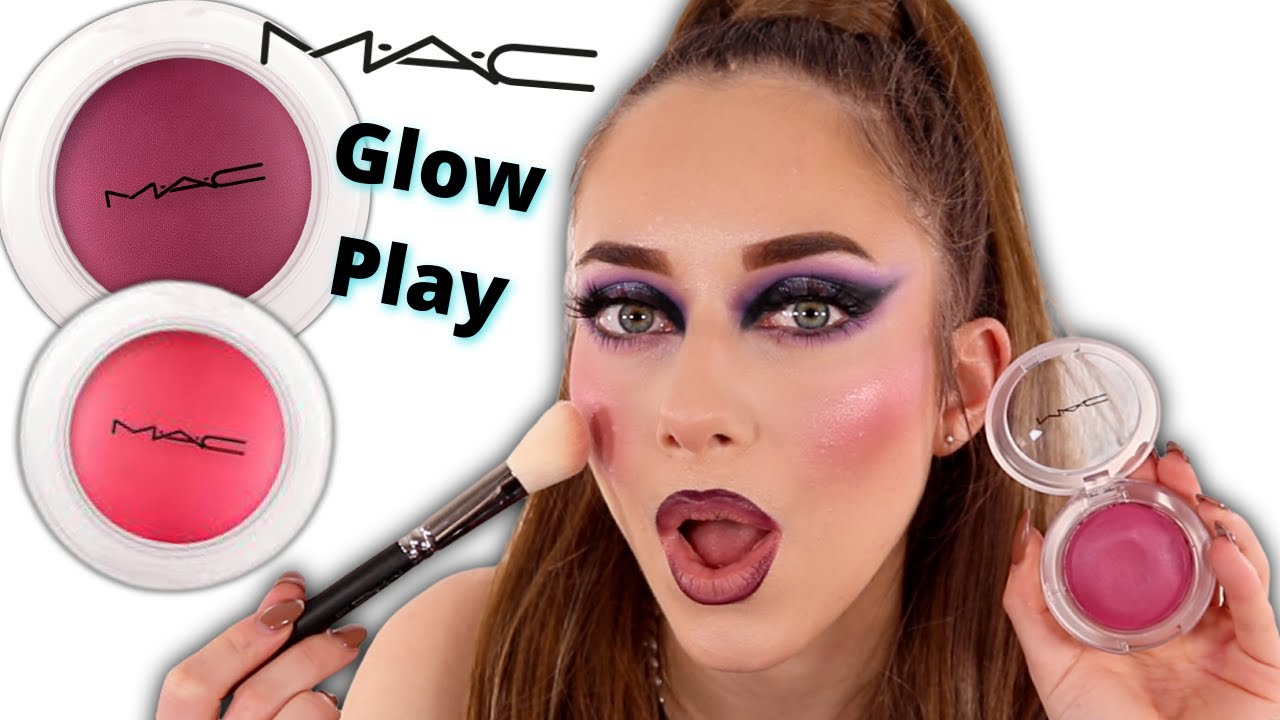 MAC Cosmetics Glow Play Blush Review - Heat Index & Rosy Does It - YouTube