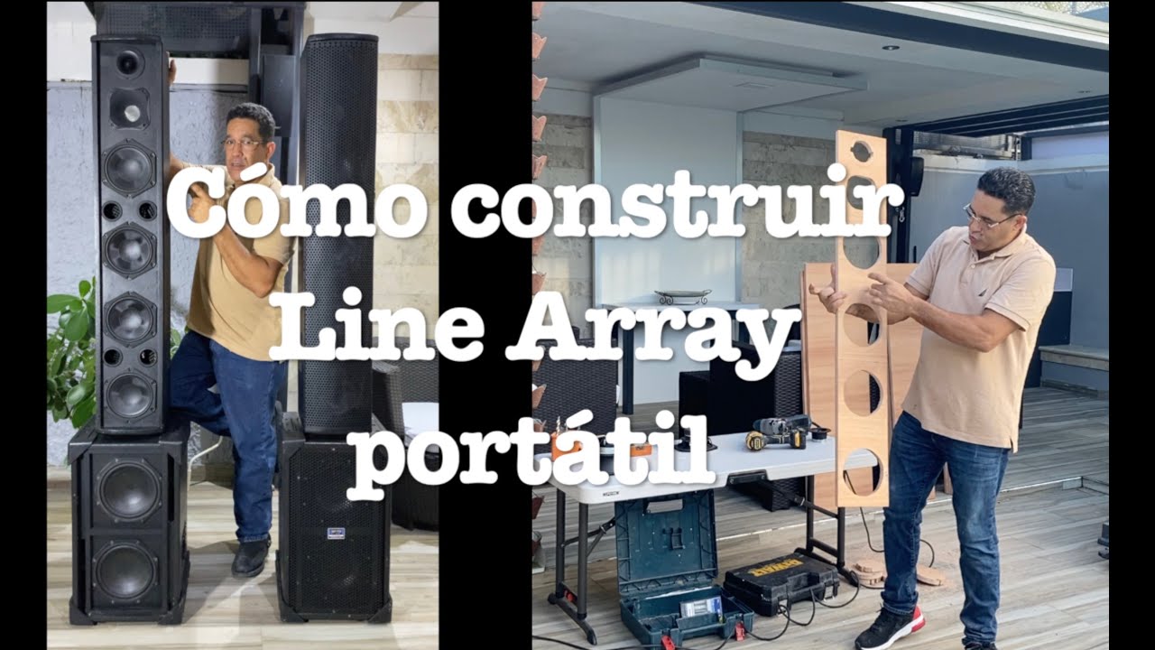 como construir line array portatil - YouTube