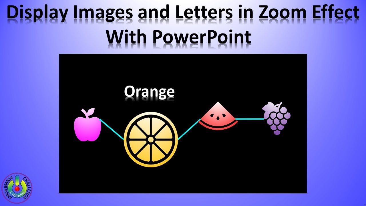 Zoom Effect on images and letters with powerpoint - 1 minute powerpoint ...