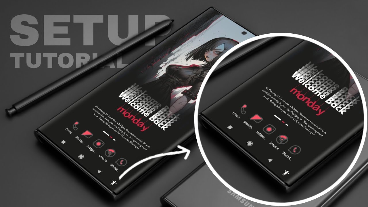 Transform your home screen with this Dark Minimal Nova Launcher Setup ...