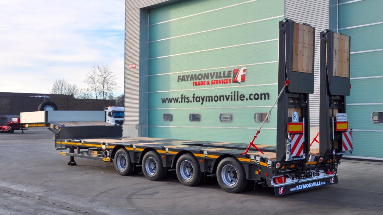 Faymonville - MultiMAX extendable semi-trailer with hydraulically ...
