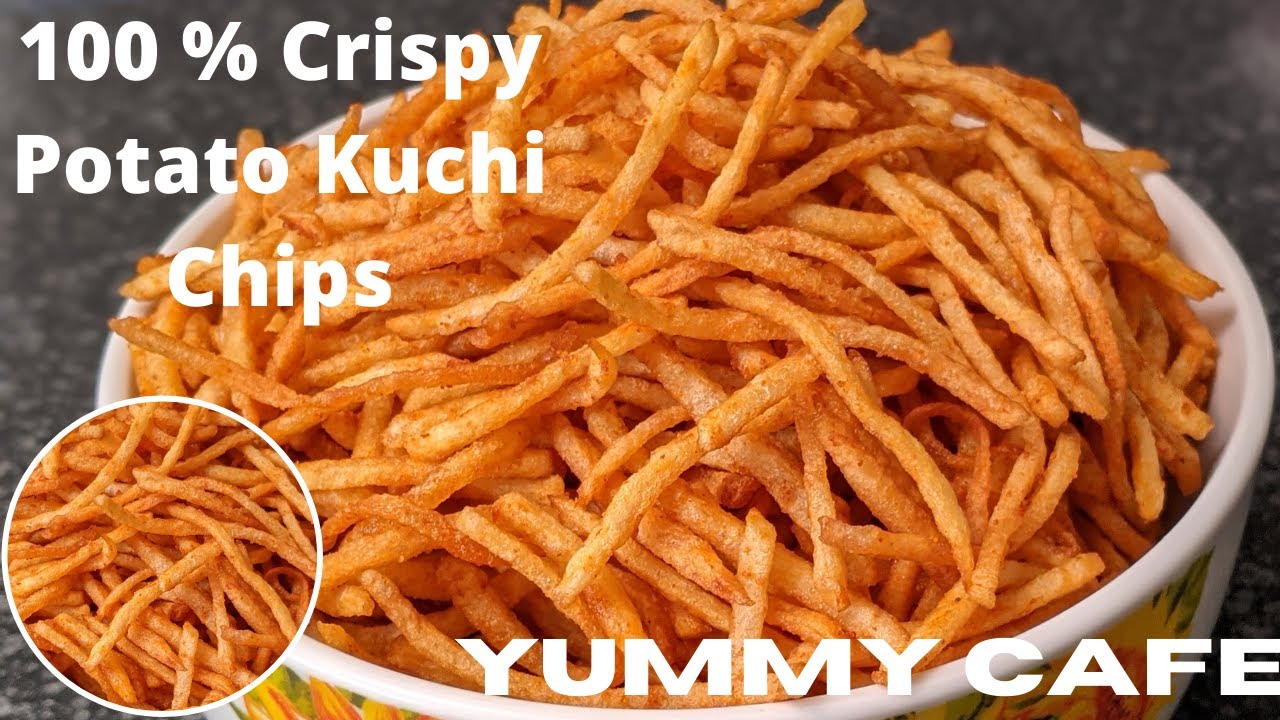 Potato kuchi chips | 100 % crispy potato chips | potato chips | potato ...