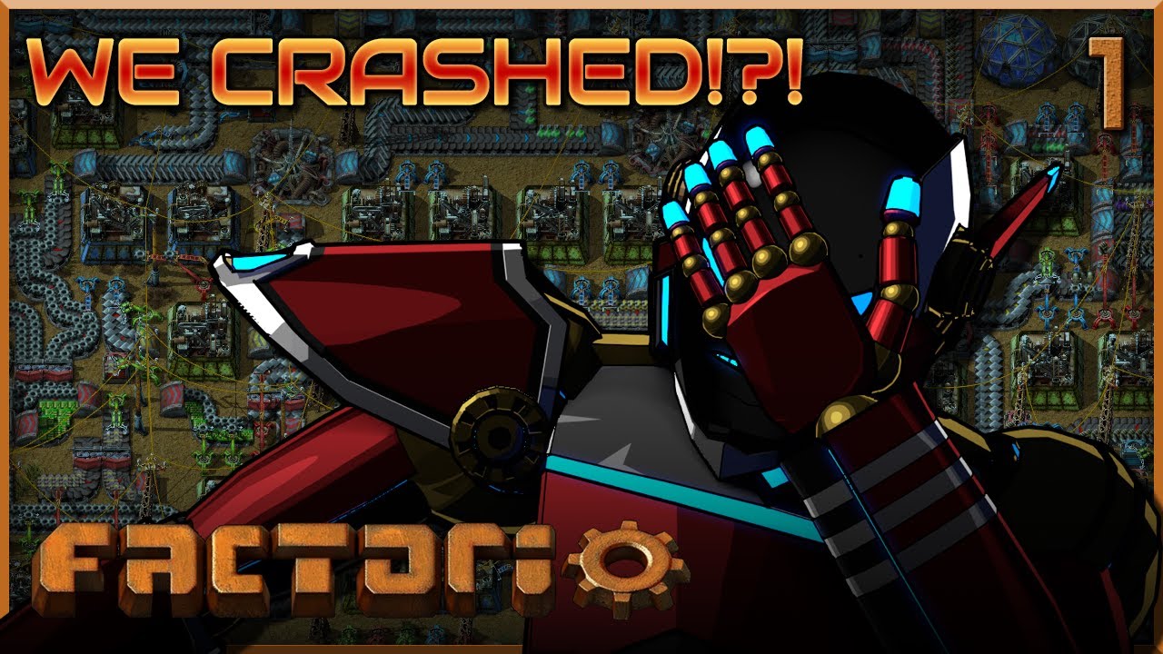 【Factorio】 I can't believe we crashed! - YouTube
