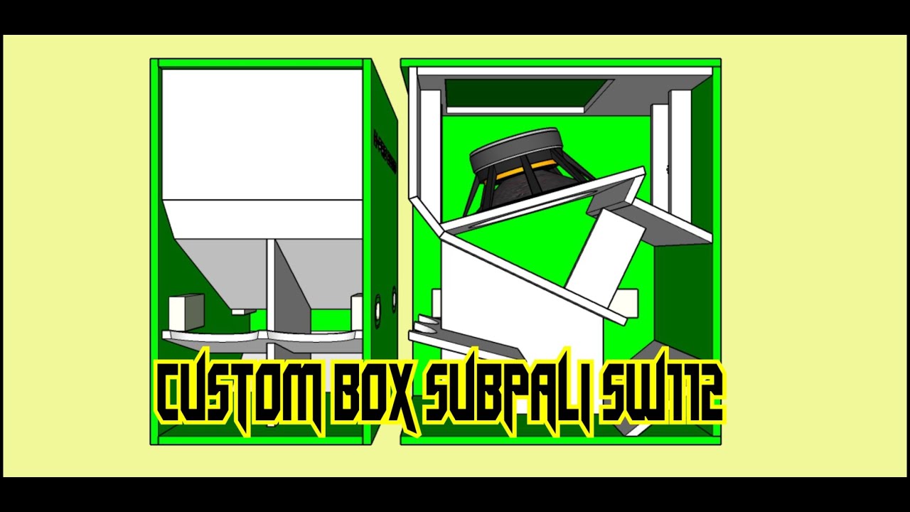 SKEMA [ PLAN ] BOX SUB PALI SW112 SINGLE 12 INCH - YouTube