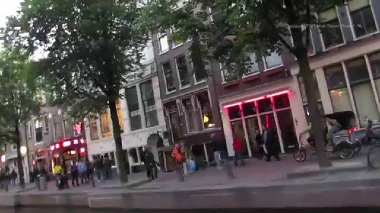 Evening Walk to the Amsterdam Red Light District The Wallen in Holland ...