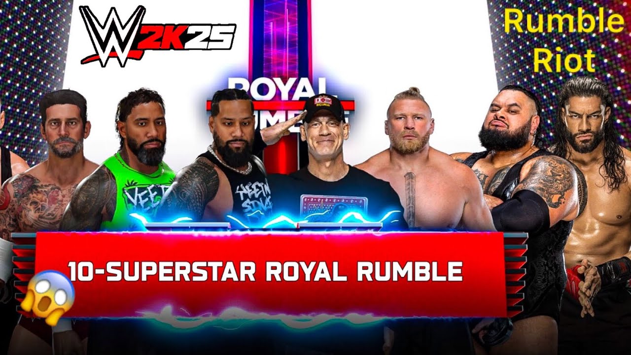 10 WWE Superstars Clash in High-Stakes Royal Rumble Mayhem - YouTube