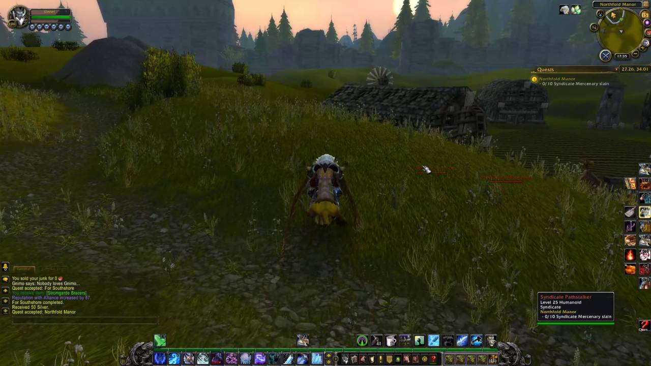 Northfold Manor Quest ID 26093 Playthrough Arathi Highlands - YouTube
