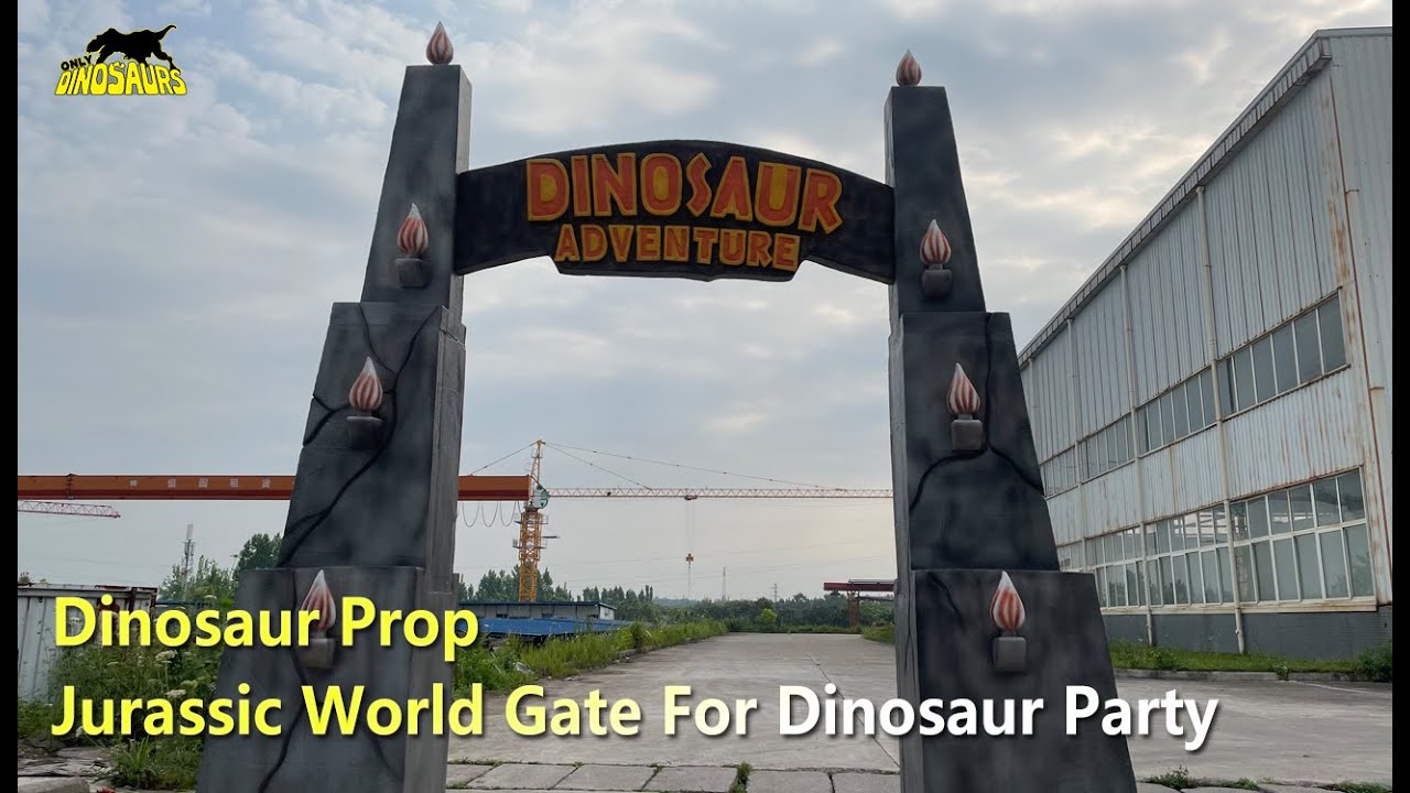 Jurassic World Gate For Dinosaur Party | Dinosaur Prop - YouTube