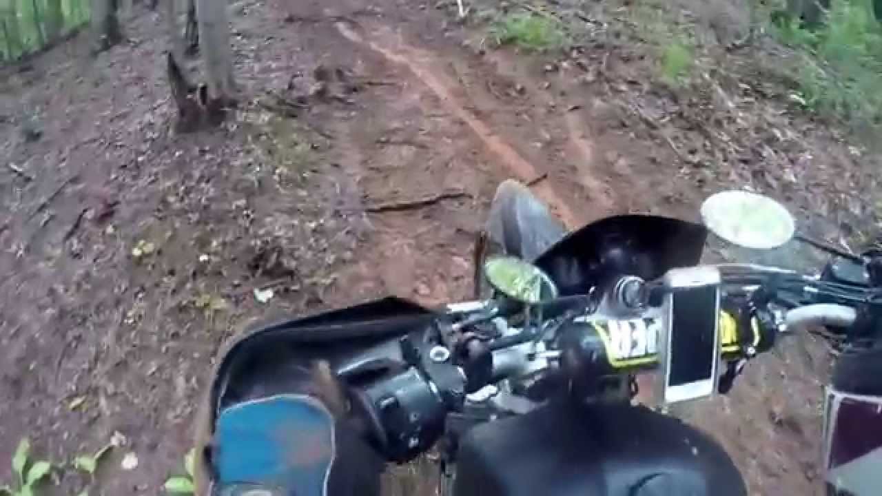 KLR 650 Enduro Trail Riding - YouTube