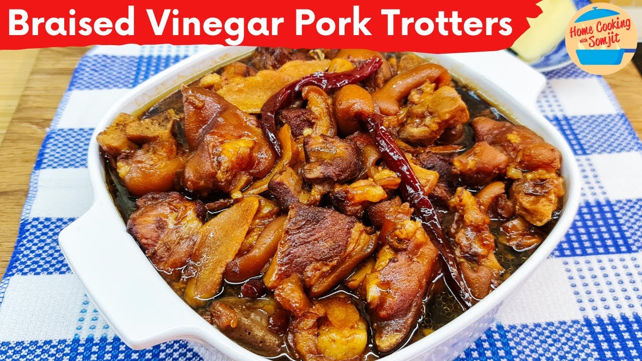 Braised Pork Trotters in Black Vinegar - YouTube