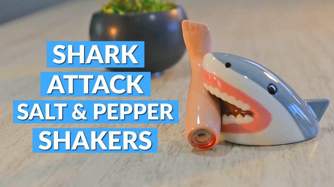 Shark Attack Salt & Pepper Shakers - YouTube