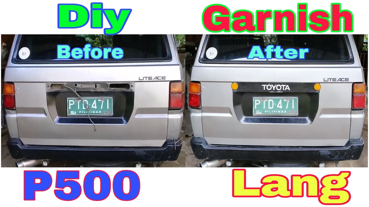 Toyota Liteace Garnish Diy Lang - YouTube