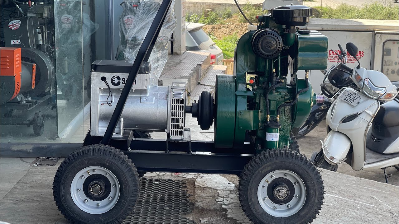 10kw Generator with 14Hp Fieldmarshal Diesel Engine Big Tyre Trolly For ...