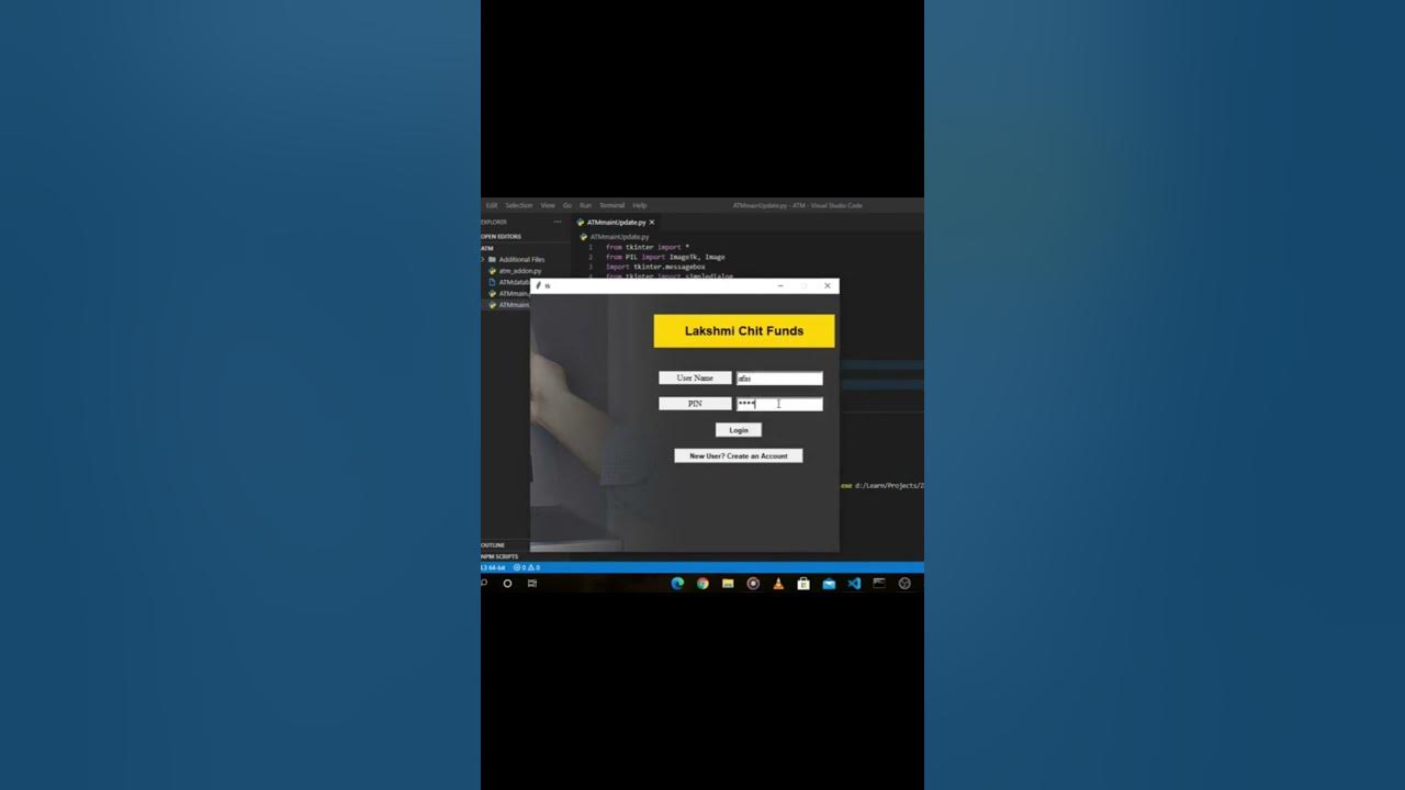 Atm System Using Python Tkinter Python Tkinter Pythontutorial