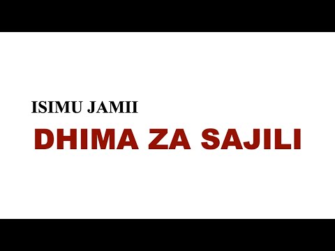ISIMU JAMII | DHIMA ZA SAJILI | Eleza umuhimu wa sajili | dhima za ...