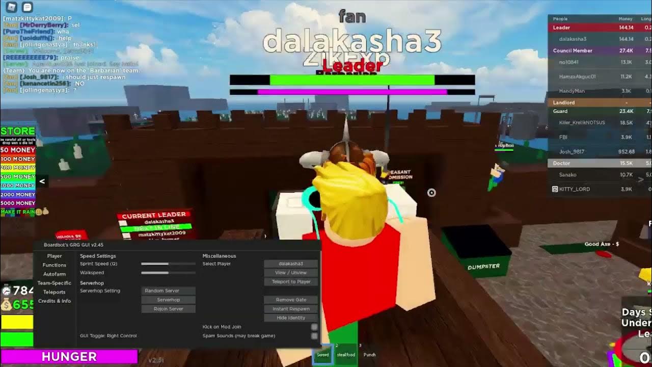 (PATCHED) Generic Roleplay Gaem SCRIPT AUTOFARM, TELEPORT, KILL ...