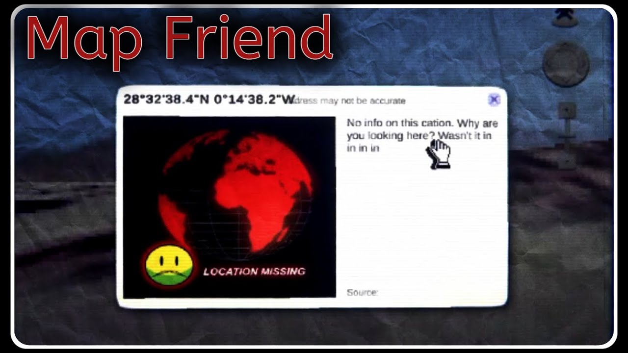 TERROR NO GOOGLE MAPS - Map Friend - Jogo de Terror Indie - YouTube