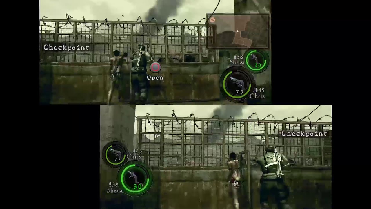 Resident Evil 5 split screen - YouTube