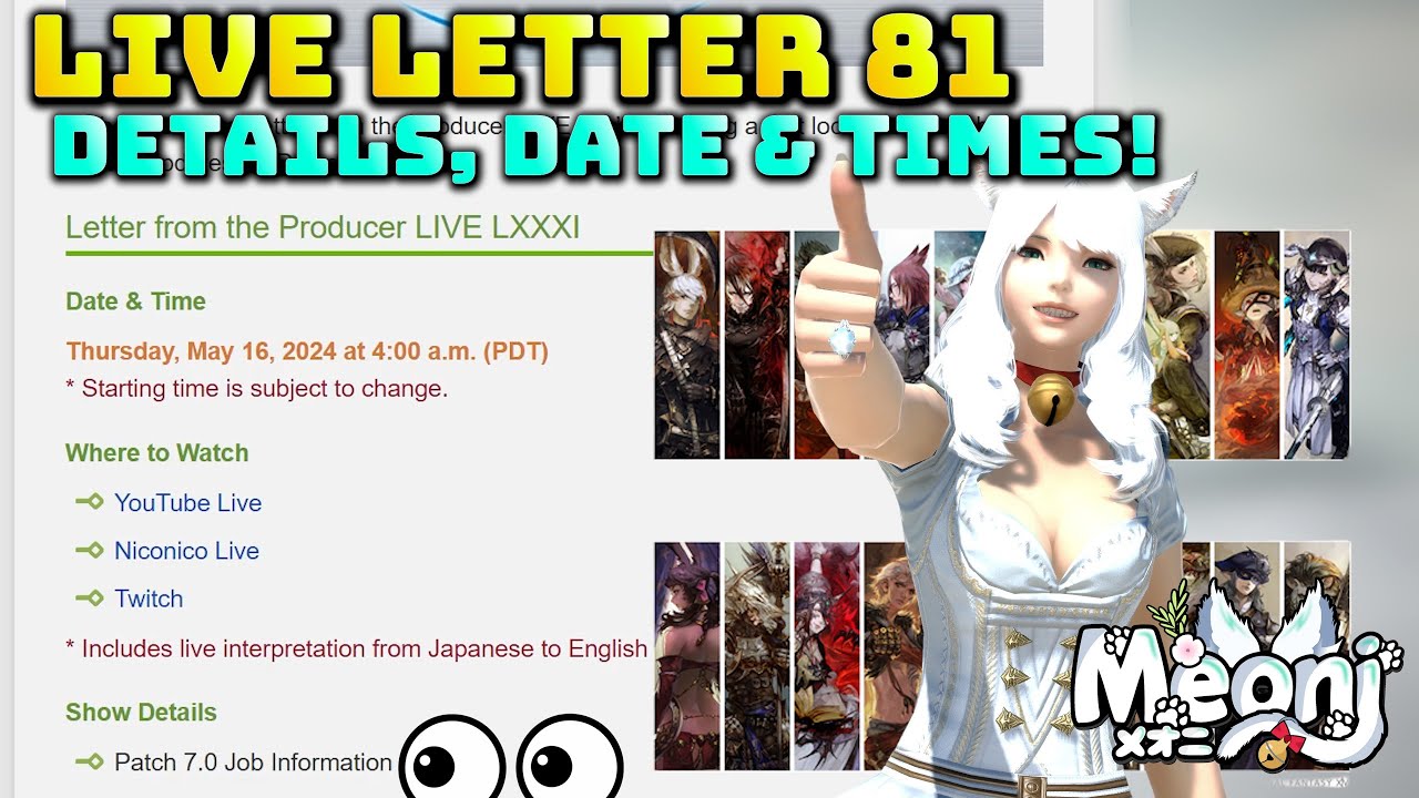 FFXIV: Live Letter 81 Date & Time Revealed! (Don't Miss This One) - YouTube