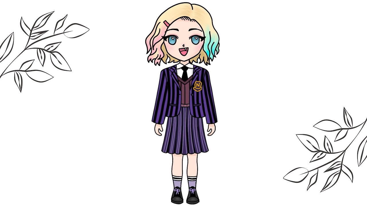 Drawing Enid Sinclair | How to draw Enid Sinclair - YouTube