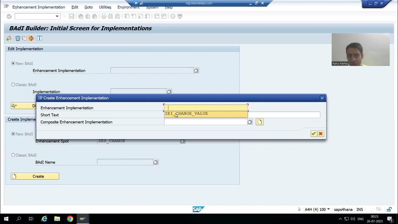 34 - Enhancements & Modifications - Customized New BADI - Implementation Part2 - YouTube