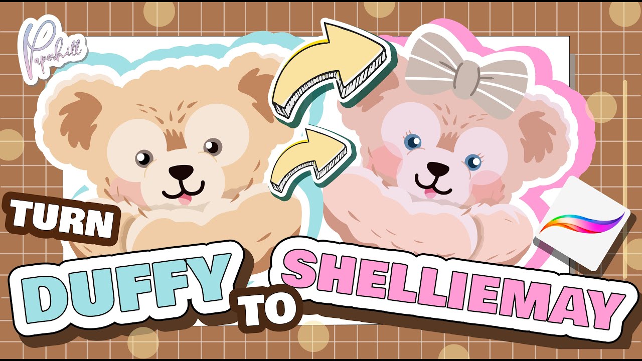 【電腦繪圖】Procreate畫畫🖍️ 由Duffy到Shelliemay Disney 迪士尼小熊 Duffy & Friends 系列💖 ...