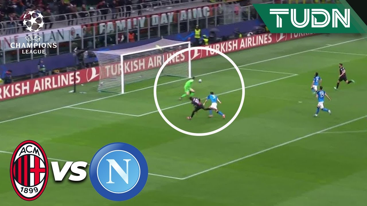 ¡INCREÍBLE lo que perdonó Leáo! | Milan 0-0 Nápoli | UEFA Champions ...